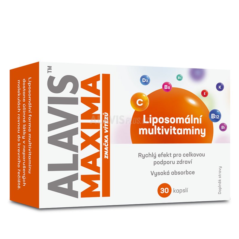 Liposomální multivitaminy, 30 kapslí | ALAVIS MAXIMA | Alavis-plus.cz
