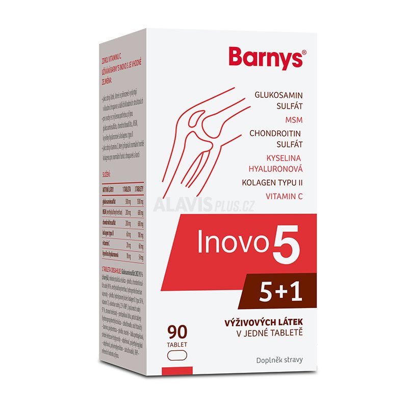 Barnys Inovo 5 | Glukosaminsulfát, Chondroitinsulfát, MSM, Kyseliny ...